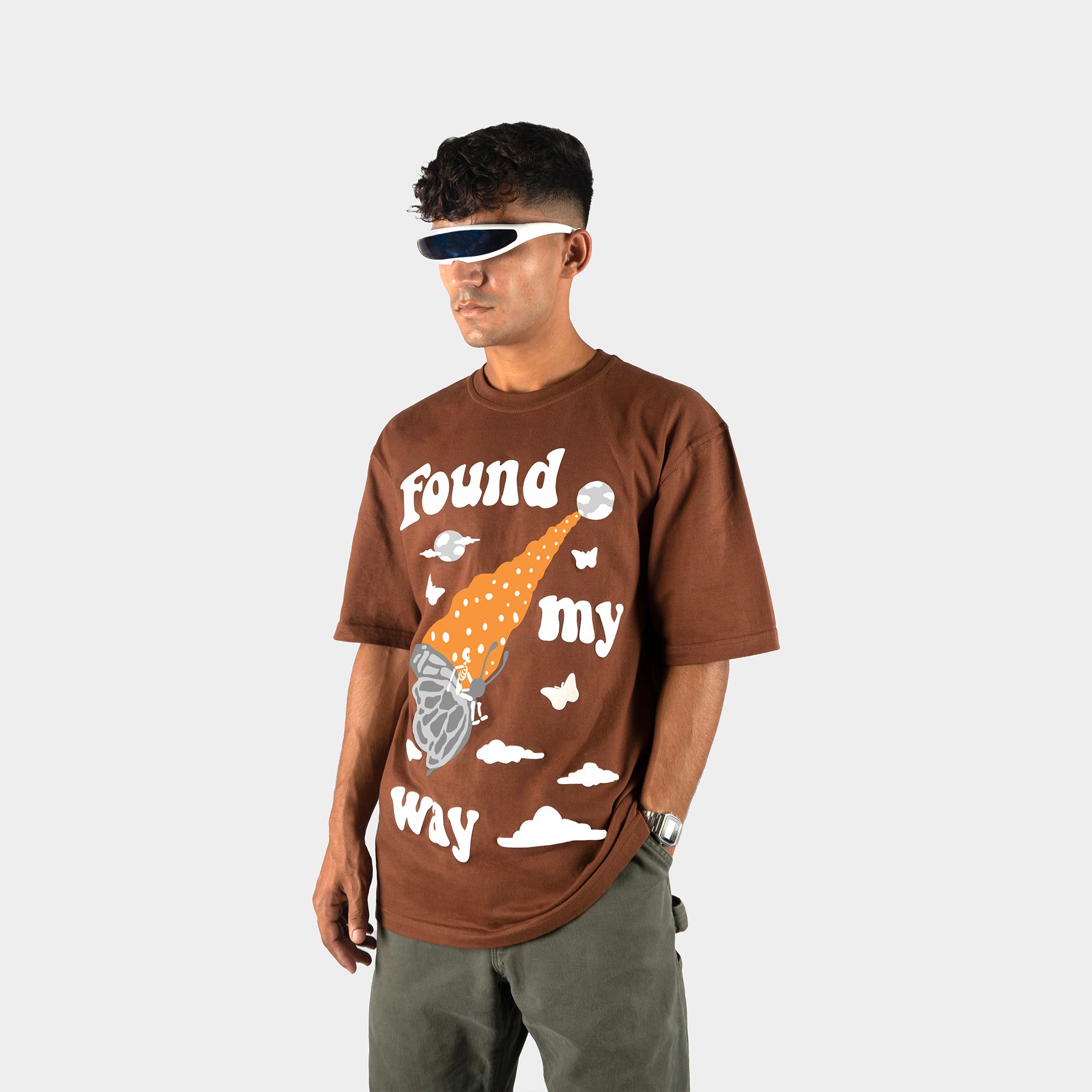 FOUND MY WAY BROWN TSHIRT [UNISEX] – FIRVT